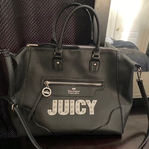 Juicy Couture Bags | Black Leather Handbag | Poshmark